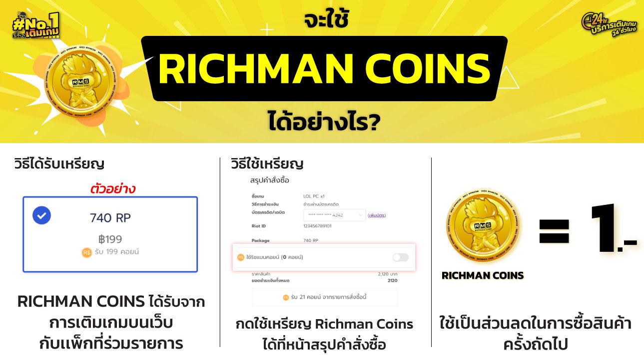 RICHMAN SHOP เติมเยอะได้ลด เติมเยอะได้ลุ้น - Richmanshop