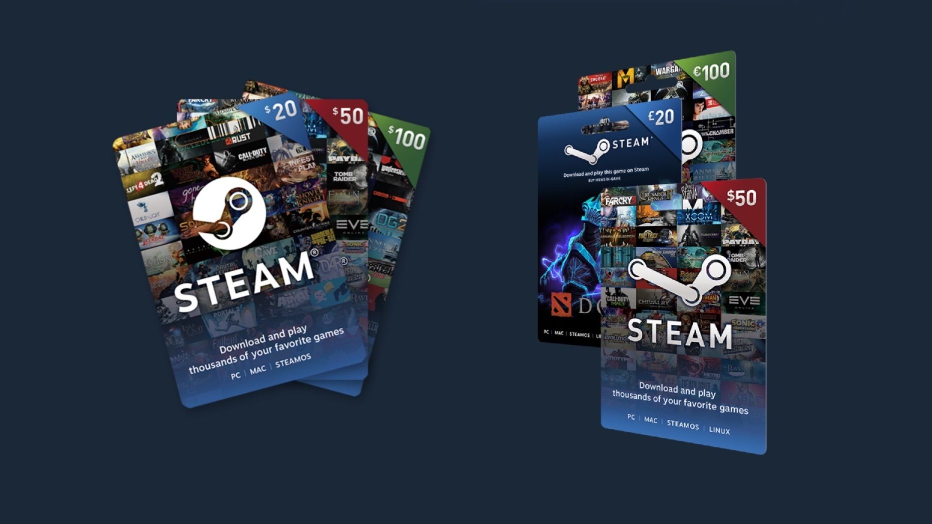 Steam Wallet Code vs Steam Wallet gift card บัตรสตีมราคาถูก